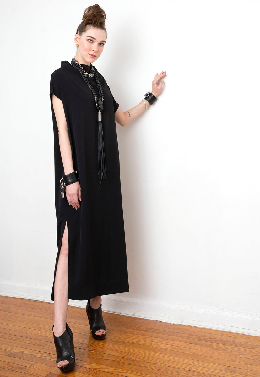 Anarkh | BISHOP dress | Black Midi Dress